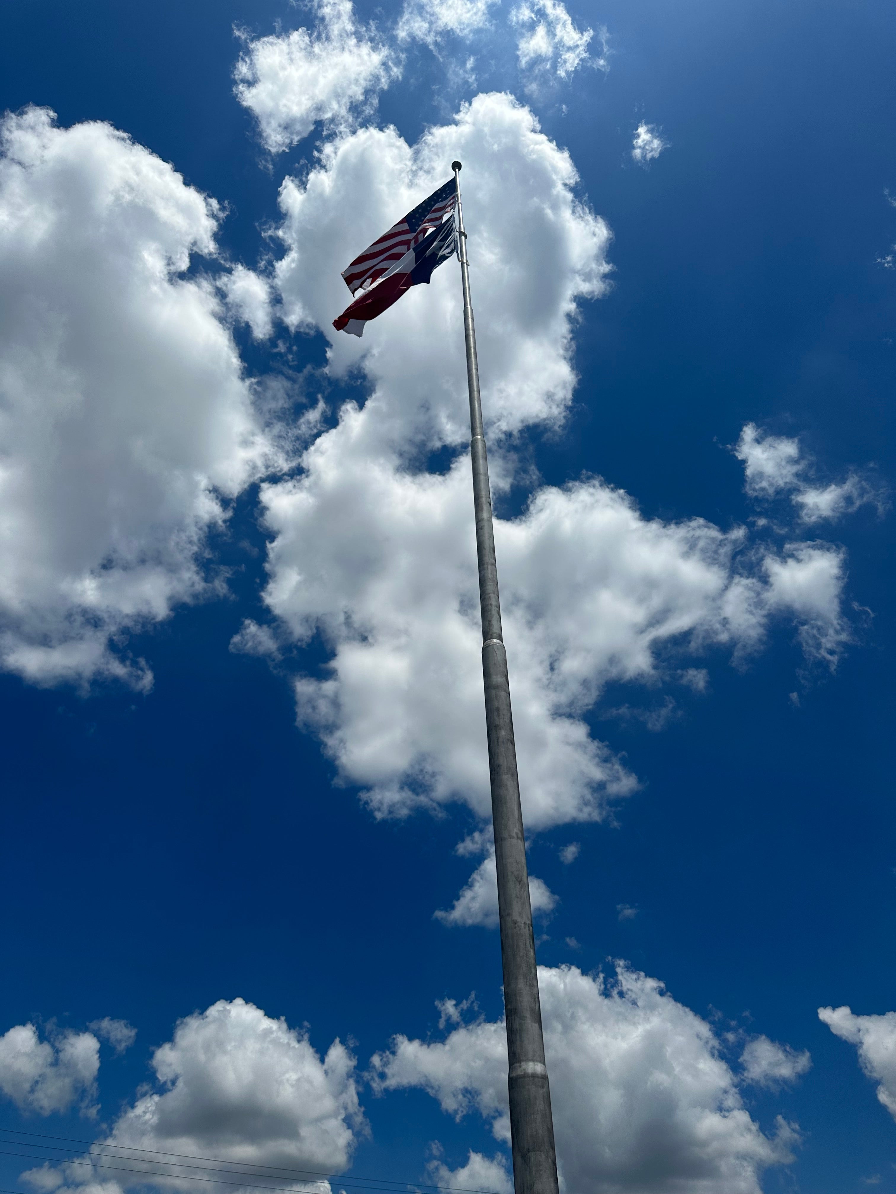 100 Foot Flagpole Service with Crane | Austin Flag & Flagpole